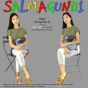 Second Life Marketplace - Emely - Sitting Pose 01